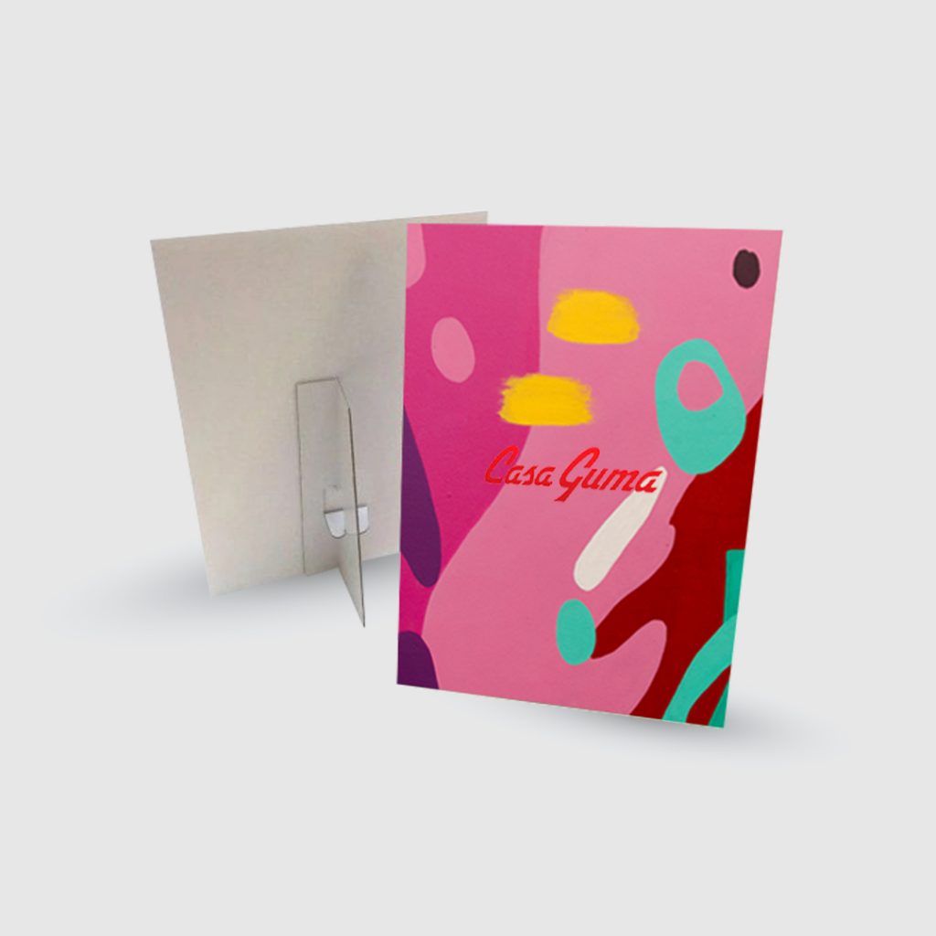 Pop Up A4 para mostrador con pie – Casa Guma